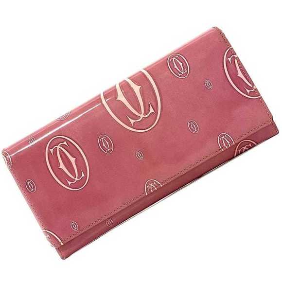 Cartier | Accessories | Cartier Bifold Long Wallet Pink Happy Birthday ...